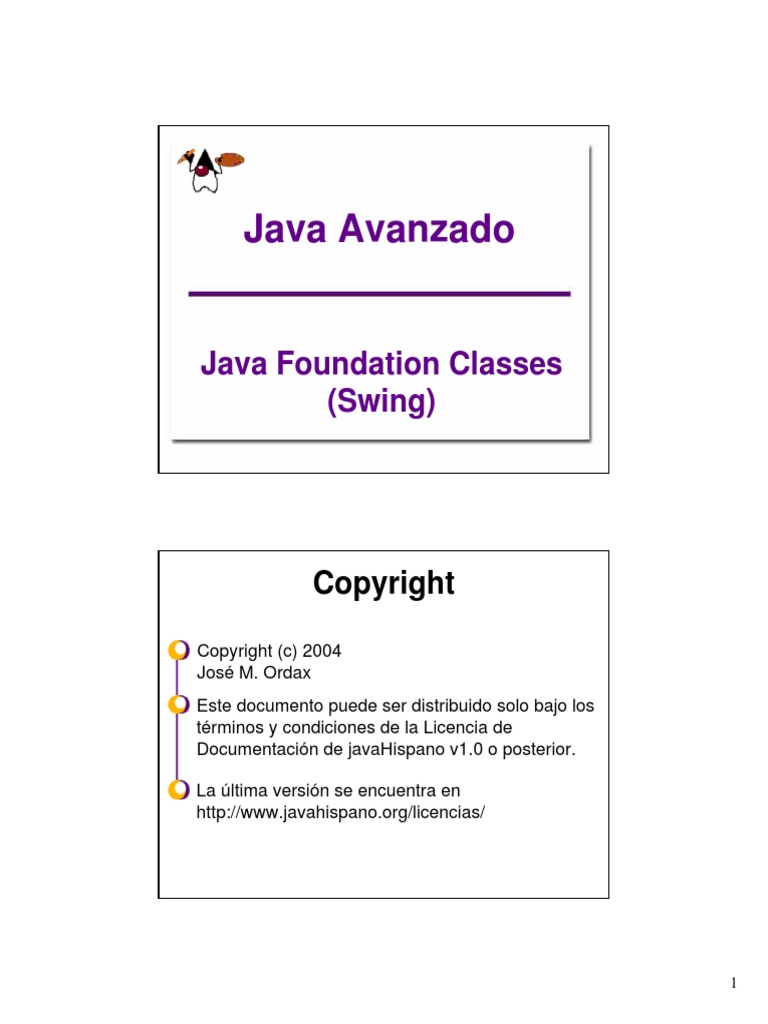 m3ch2 Swing PDF | PDF | Java (lenguaje de programación) | Bibliotecas ...