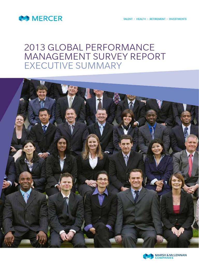 2013 Global Performance Management Survey Report | PDF | Goal | Goal ...