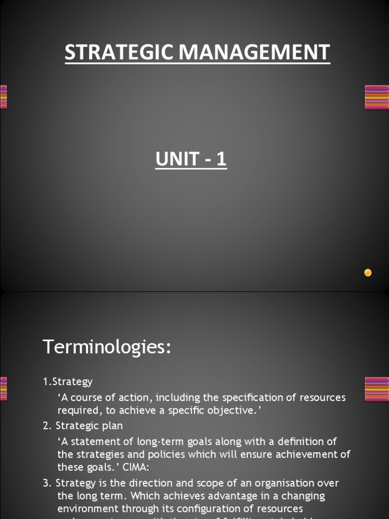 Strategic Management Brief | PDF | Strategic Management | Accountability