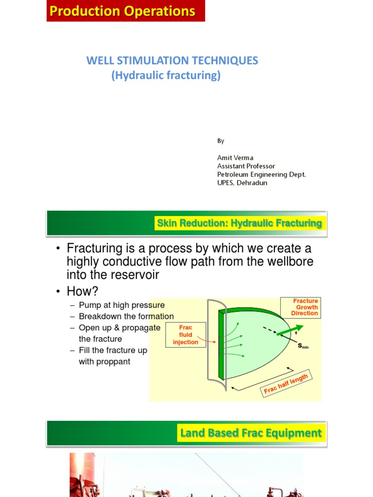 Well Stimulation Techniques (Hydraulic Fracturing) | PDF | Hydraulic ...