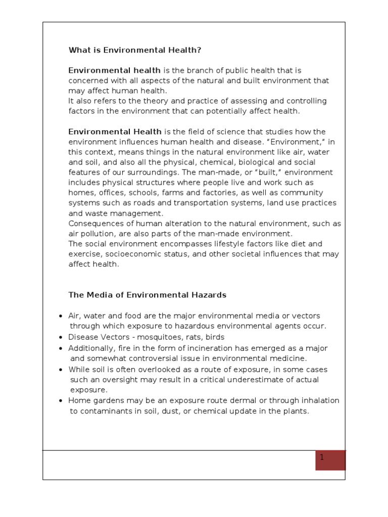 Environmental Health | PDF | Environmental Health | Toxicity