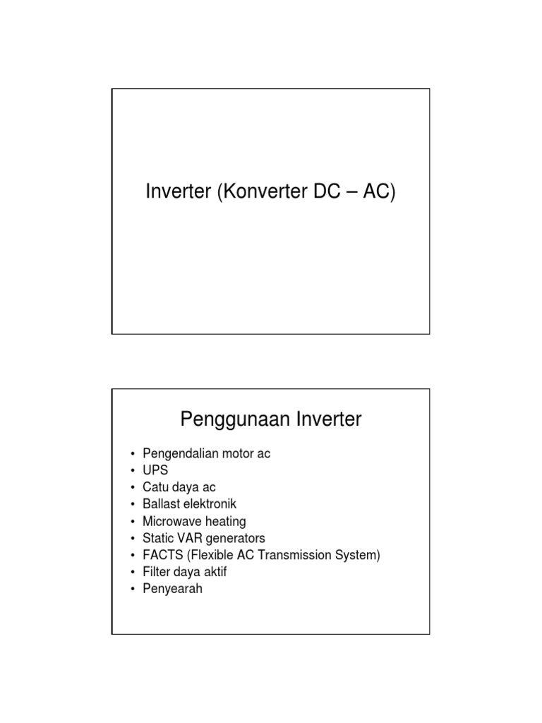 Inverter | PDF | Power Inverter | Physical Quantities