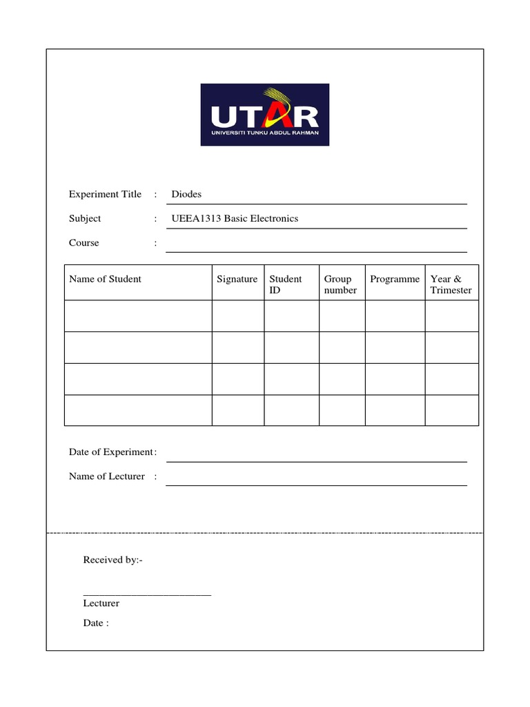 BE Lab Report Template New | PDF | Diode | Rectifier