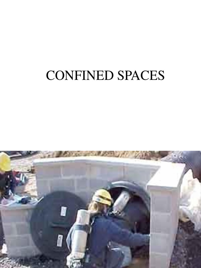 Confined Spaces | PDF | Oxygen | Explosive Material