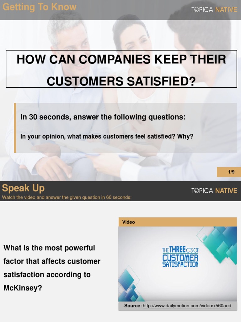 How Can Companies Keep Their Customers Satisfied?: in 30 Seconds ...