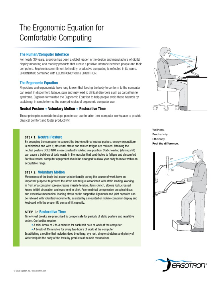 Ergonomics Flyer | Human Factors And Ergonomics | Chair