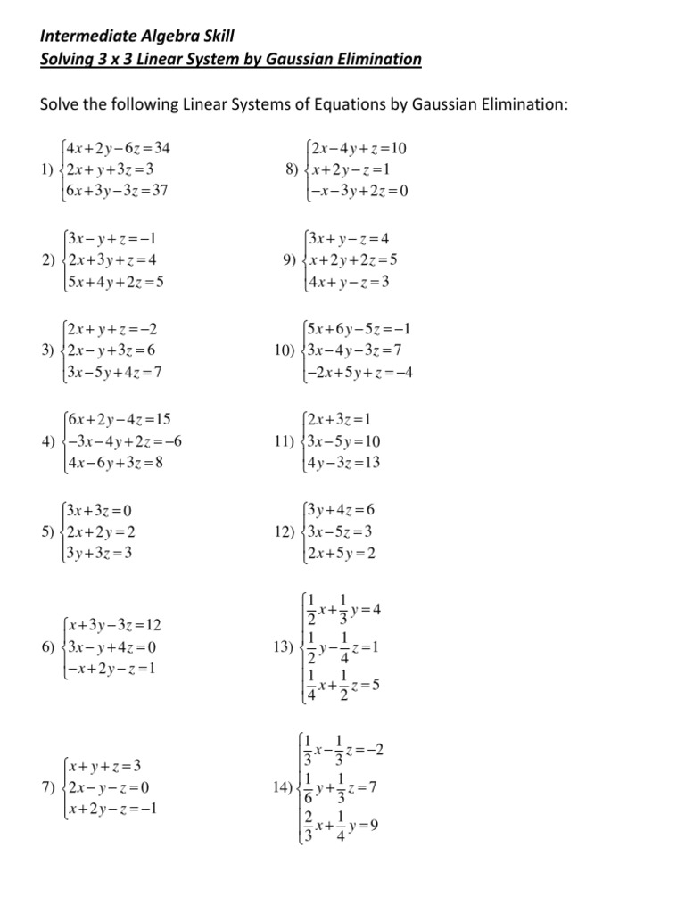 Q107 | PDF | System Of Linear Equations | Analysis