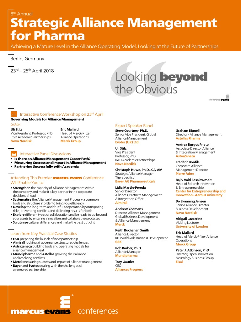 Alliance Management | PDF | Sanofi | Strategic Management