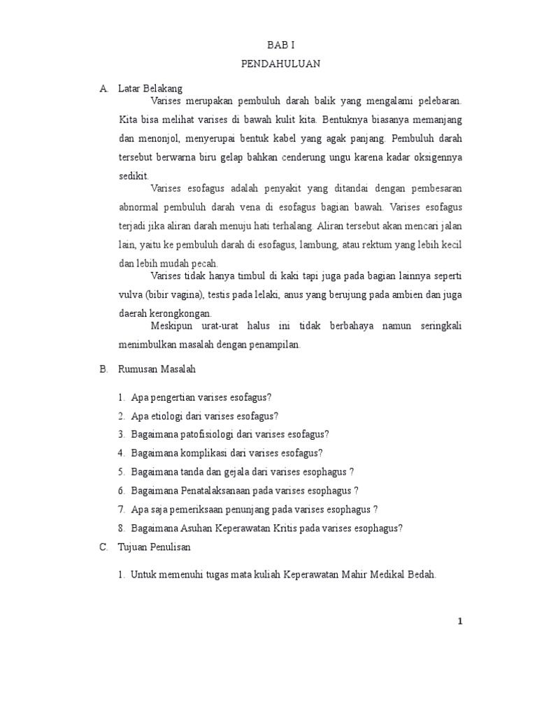 Panduan Lengkap Varises Esofagus | PDF | Perjalanan | Kesehatan Holistik