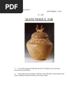 Significance of the Manunggul Jar | PDF | Philippines | Southeast Asia