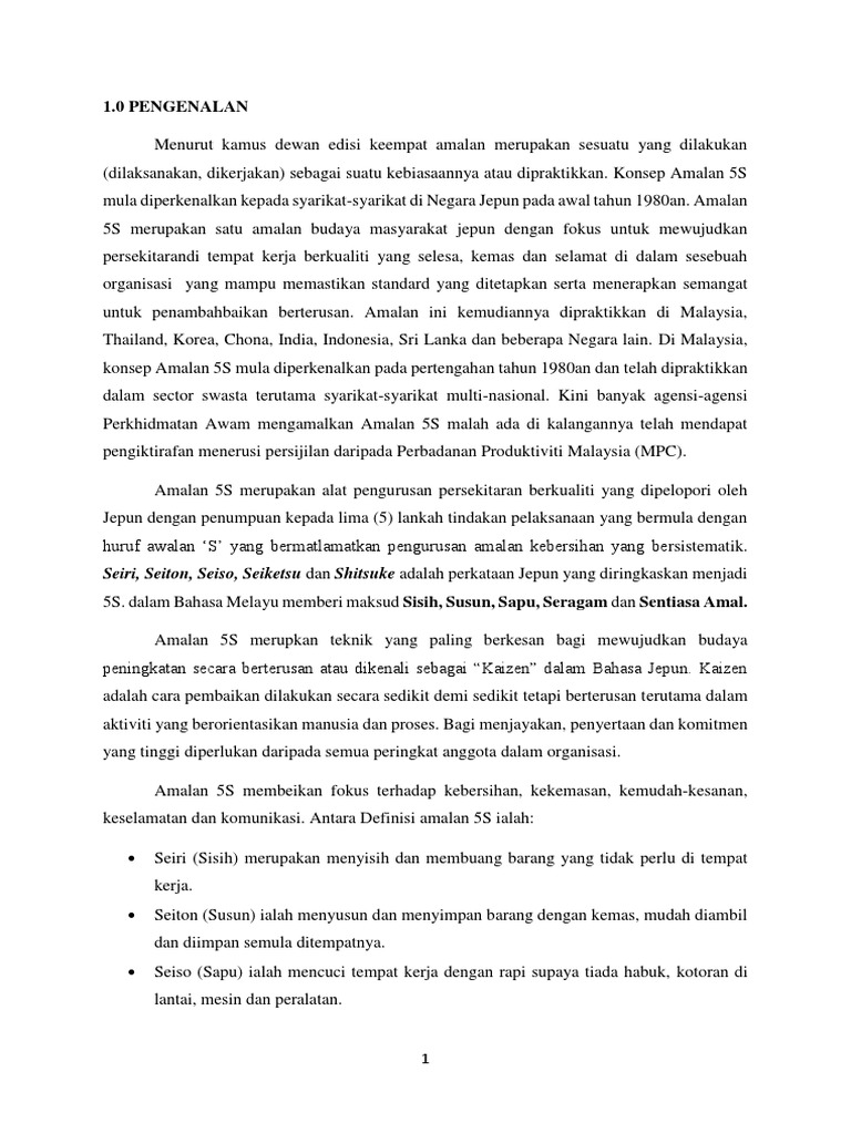 Amalan 5s | PDF