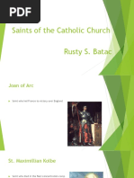Confirmation Saints' Names for Girls | PDF | Mary, Mother Of Jesus | Saint