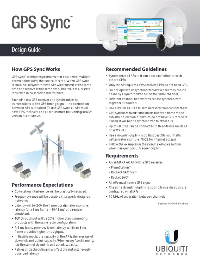 GPS Sync Design Guide | PDF | Global Positioning System | Cellular Network