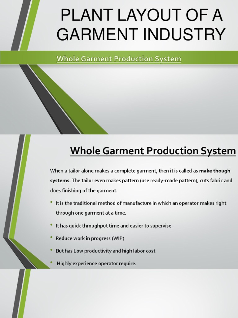 Garment Industry Plant Layout Overview | PDF | Clothing | Electrical Wiring