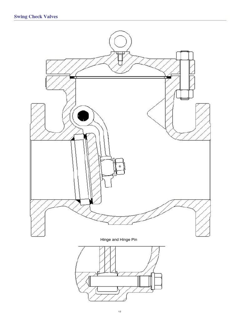 Swing Check Valves: Hinge and Hinge Pin | PDF | Valve | Building ...