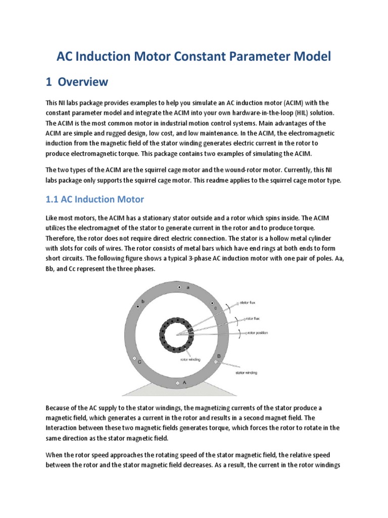 Readme ACIM Constant Parameter Model PDF | PDF | Electromagnetic ...