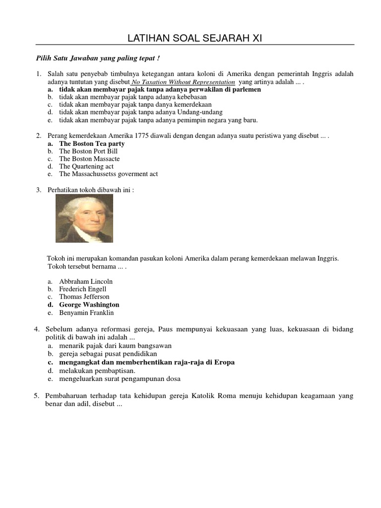 Latihan Soal Xi | PDF