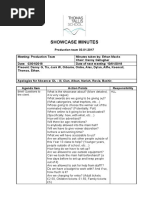 Production Notes Template | PDF