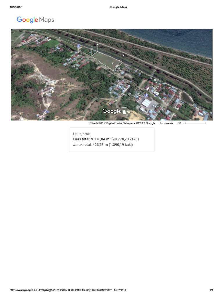 Google Maps Location Details Indonesia | PDF