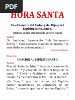 GUIA PARA LA HORA SANTA ANTE EL SANTISIMO. Enero 2023 | PDF | eucaristía | María, madre de Jesús