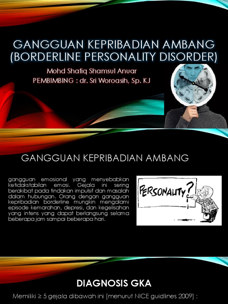 Gangguan Kepribadian Ambang | PDF