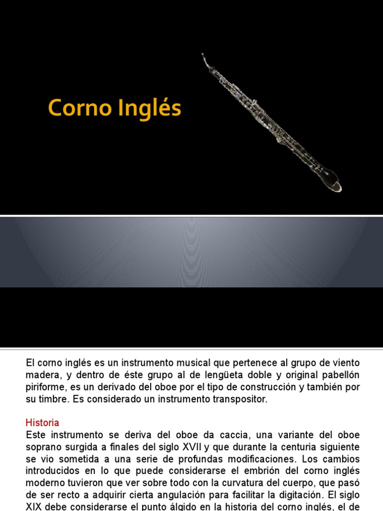 Corno Inglés | PDF | Oboe | Cuerno francés