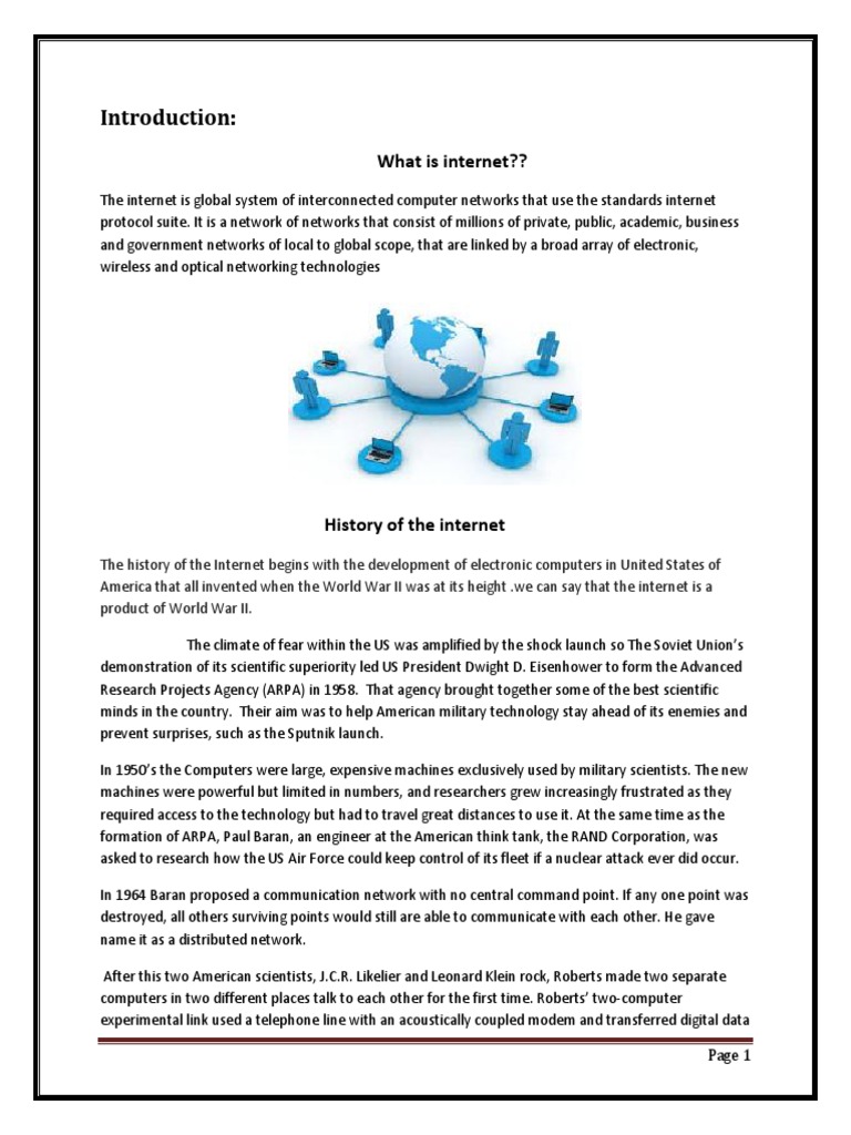 What Is Internet??: History of The Internet | PDF | Internet Protocols ...