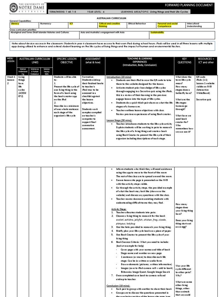 Forward Planning Document | PDF | Educational Technology | Sustainability
