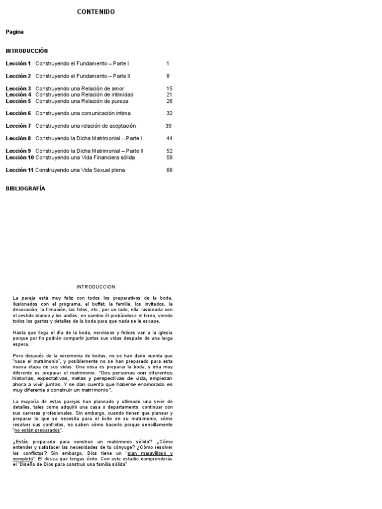 Curso de Matrimonios Leccion 1 | PDF | Egoismo psicologico | Amor