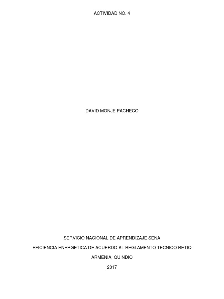 Actividad No 4 Retiq | PDF | Consumo (economía) | Energía y recursos