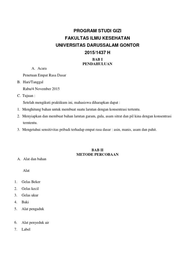 Empat Rasa Dasar | PDF | Memasak, Makanan, & Anggur