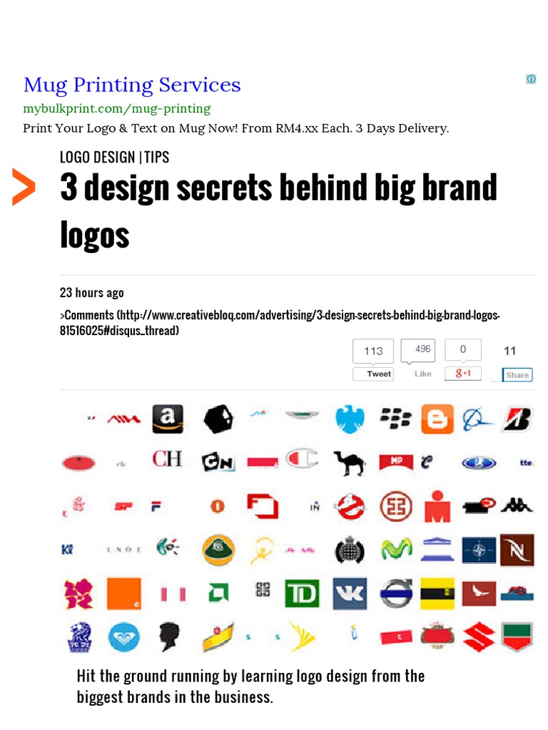 3 Design Secrets Behind Big Brand Logos - Logo Design - Creative Bloq ...