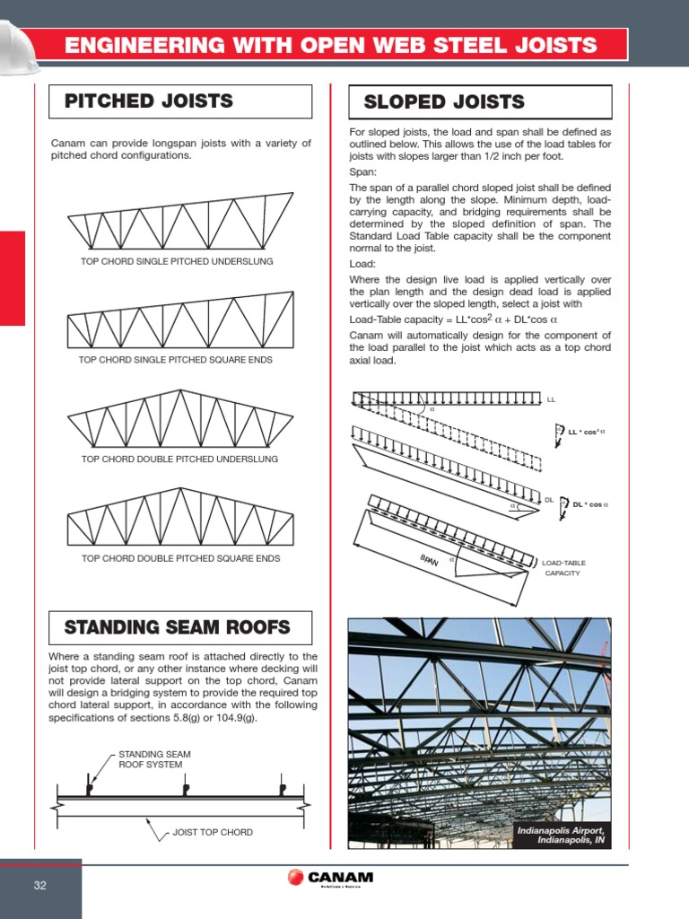 Canam Sloped OWSJ | PDF | Economic Sectors | Structural Engineering