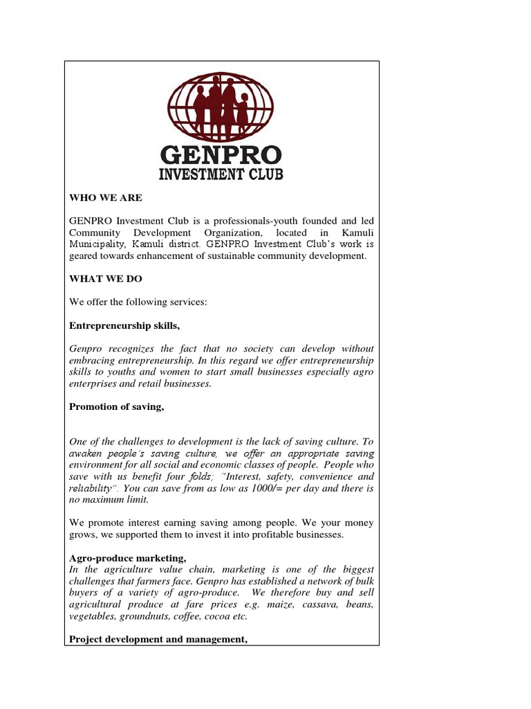 GENPRO Brochure | PDF