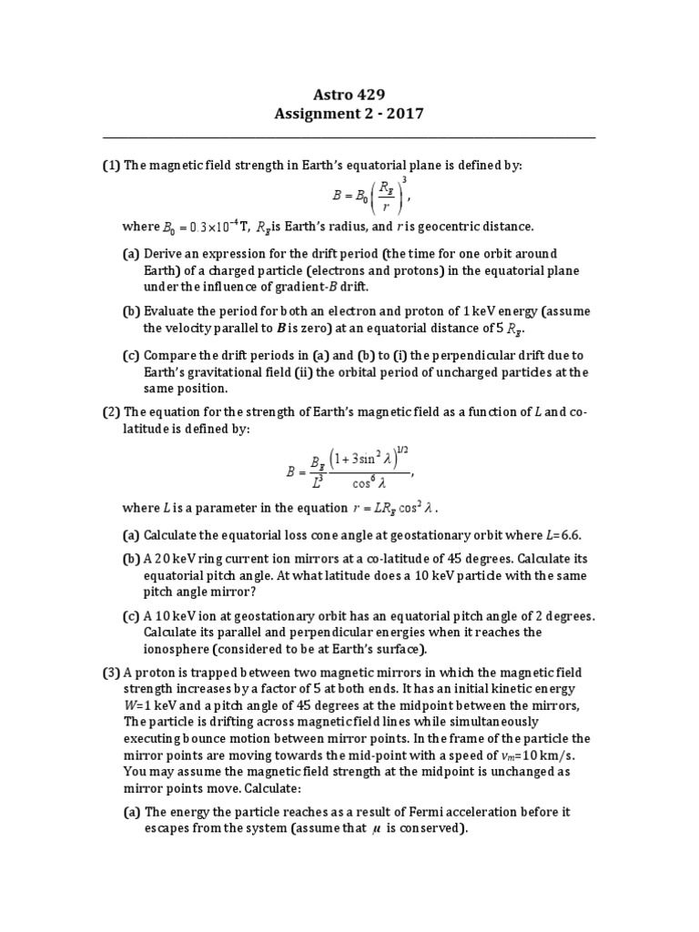 Advanced Astrophysics Problems | PDF | Electron | Electronvolt