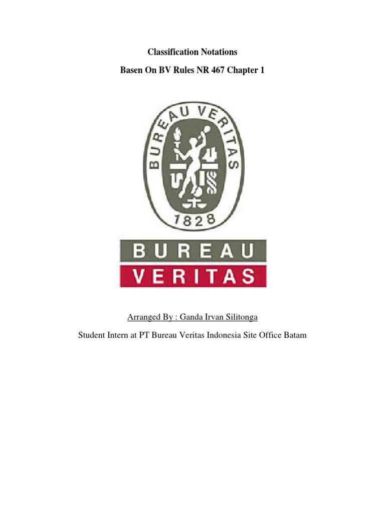 Classification Notations Basen On BV Rules NR 467 Chapter 1 | PDF ...