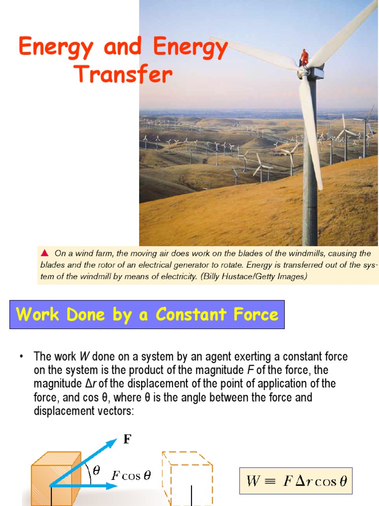 Energy and Energy Transfer | PDF | Power (Physics) | Kinetic Energy