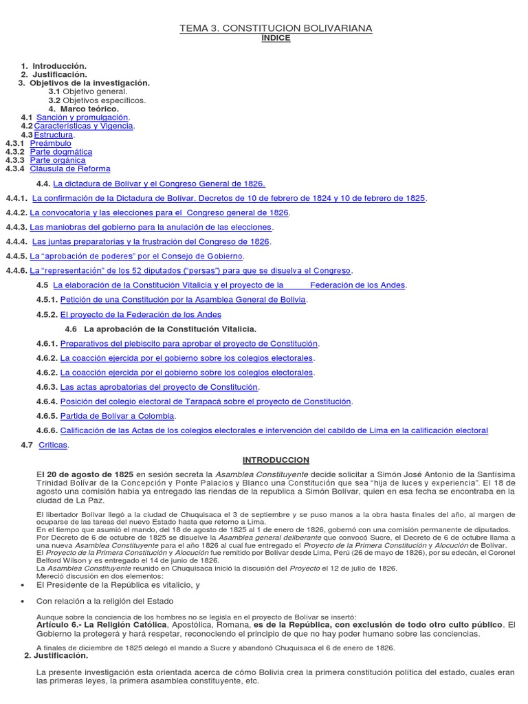 Constitucion Politica de Bolivia | PDF | Esclavitud | Constitución
