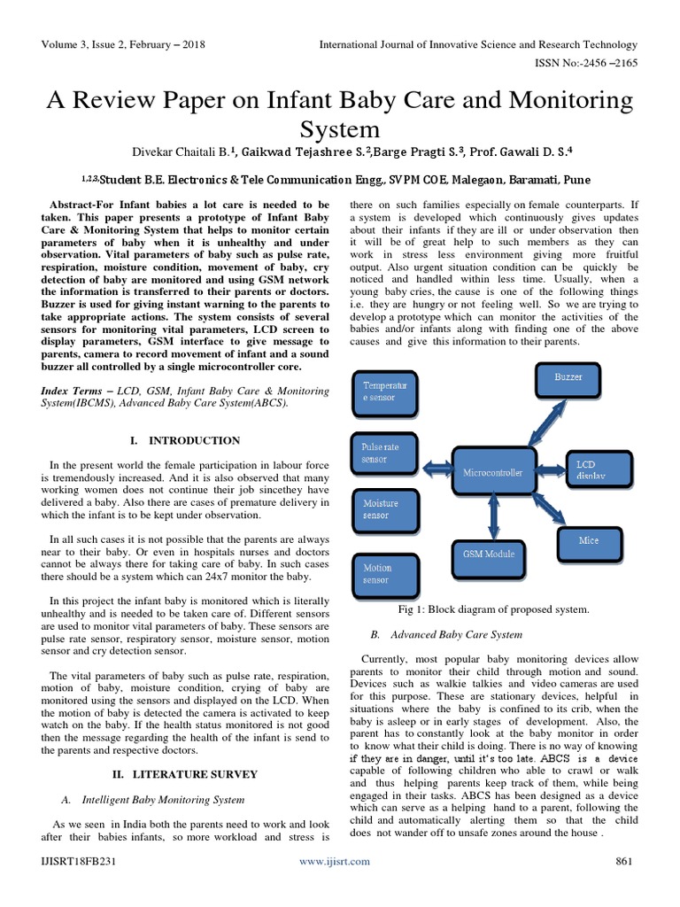 Infant Care Monitoring System Review | PDF | Monitoring (Medicine ...