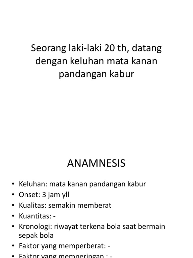 Contoh Soal Osce Hifema | PDF