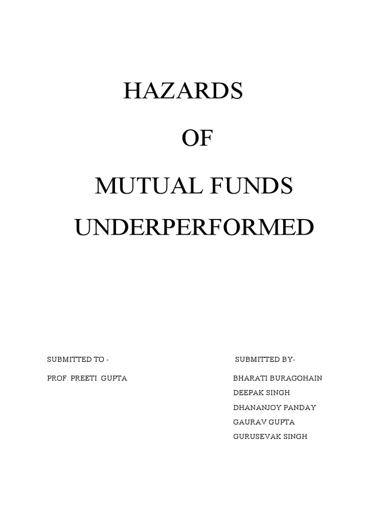 Understanding Mutual Fund | PDF | Investing | Mutual Funds