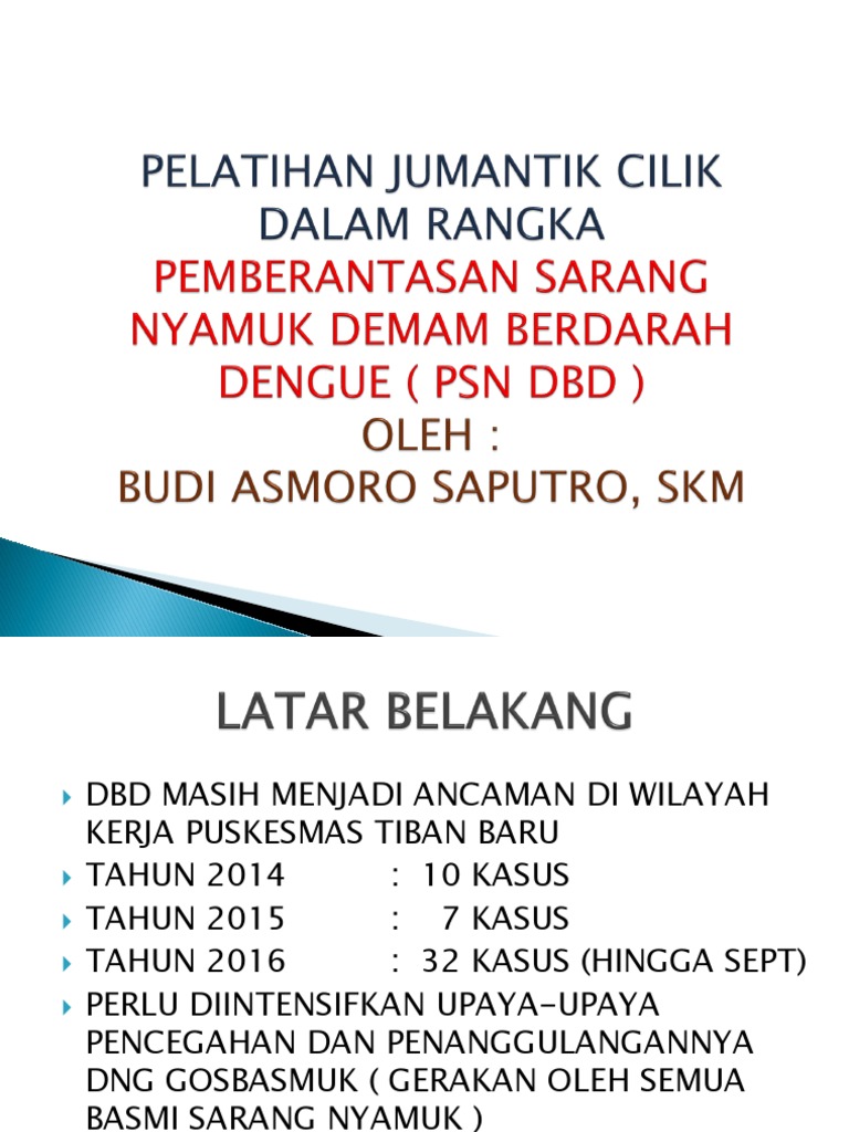 Presentasi Jumantik | PDF | Sains & Matematika