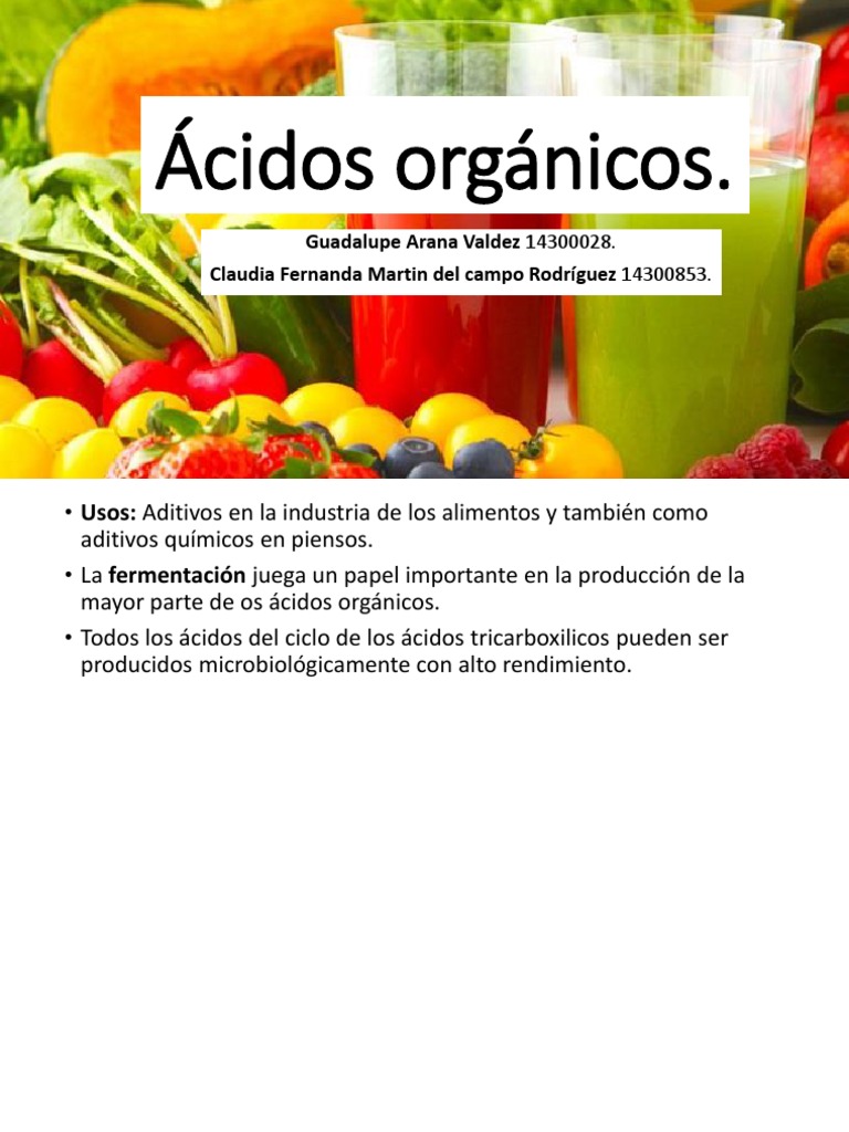 Ácidos orgánicos