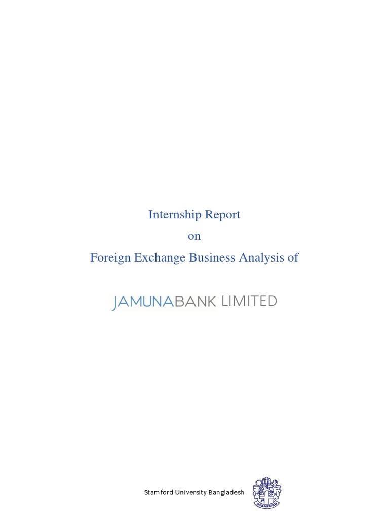 Internship Report On Foreign Exchange Business Analysis of Jamuna Bank Limited | PDF | Visa Inc ...