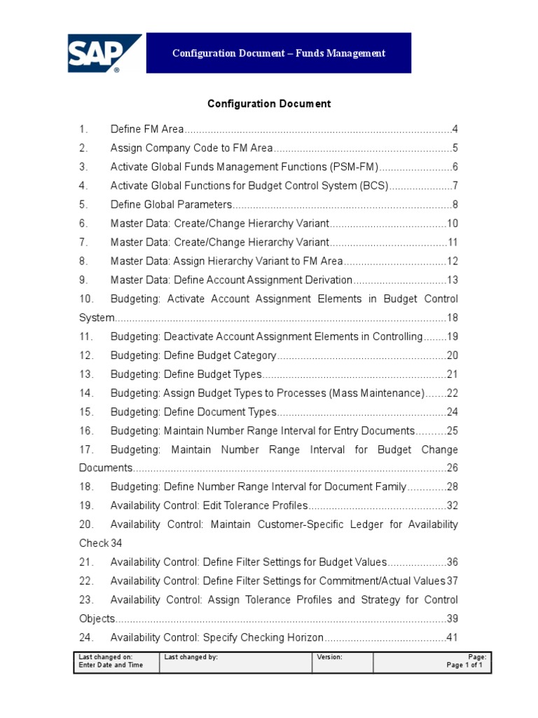 Navy FM Configuration | PDF | Hierarchy | Database Transaction