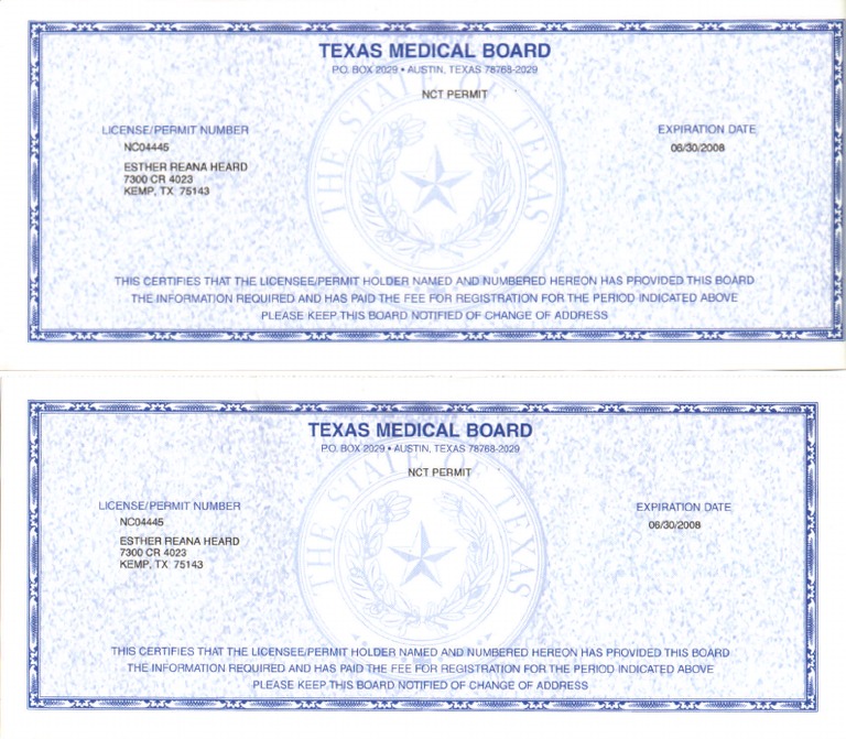 Texas Medical Board | PDF