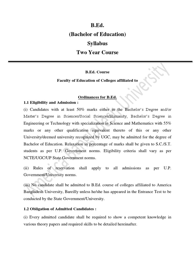 B Ed | PDF | Curriculum | Gender