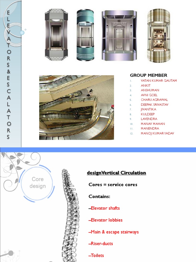 Elevator Design and Types Overview | PDF | Escalator | Elevator