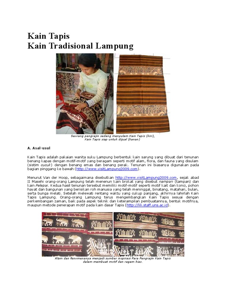 Kain Tapis | PDF