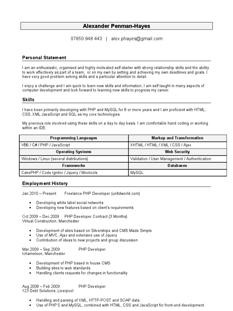 Alexander Penman | PDF | Php | Ajax (Programming)